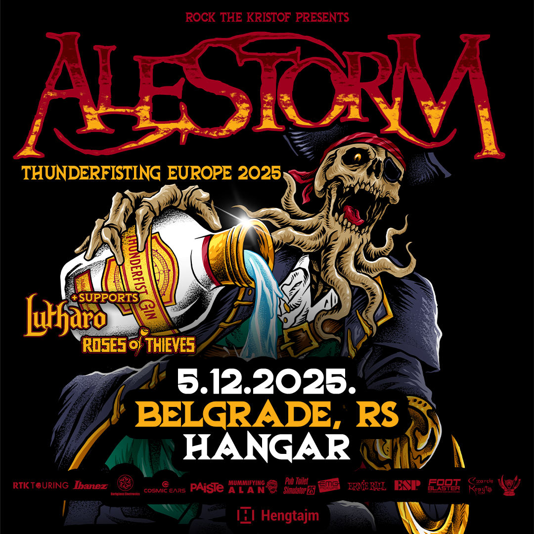 ALESTORM + LUTHARO + ROSES OF THIEVES Belgrade, Serbia — Hangtime